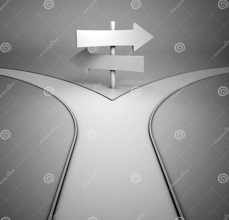 On the crossroads stock illustration. Illustration of direction - 24964123