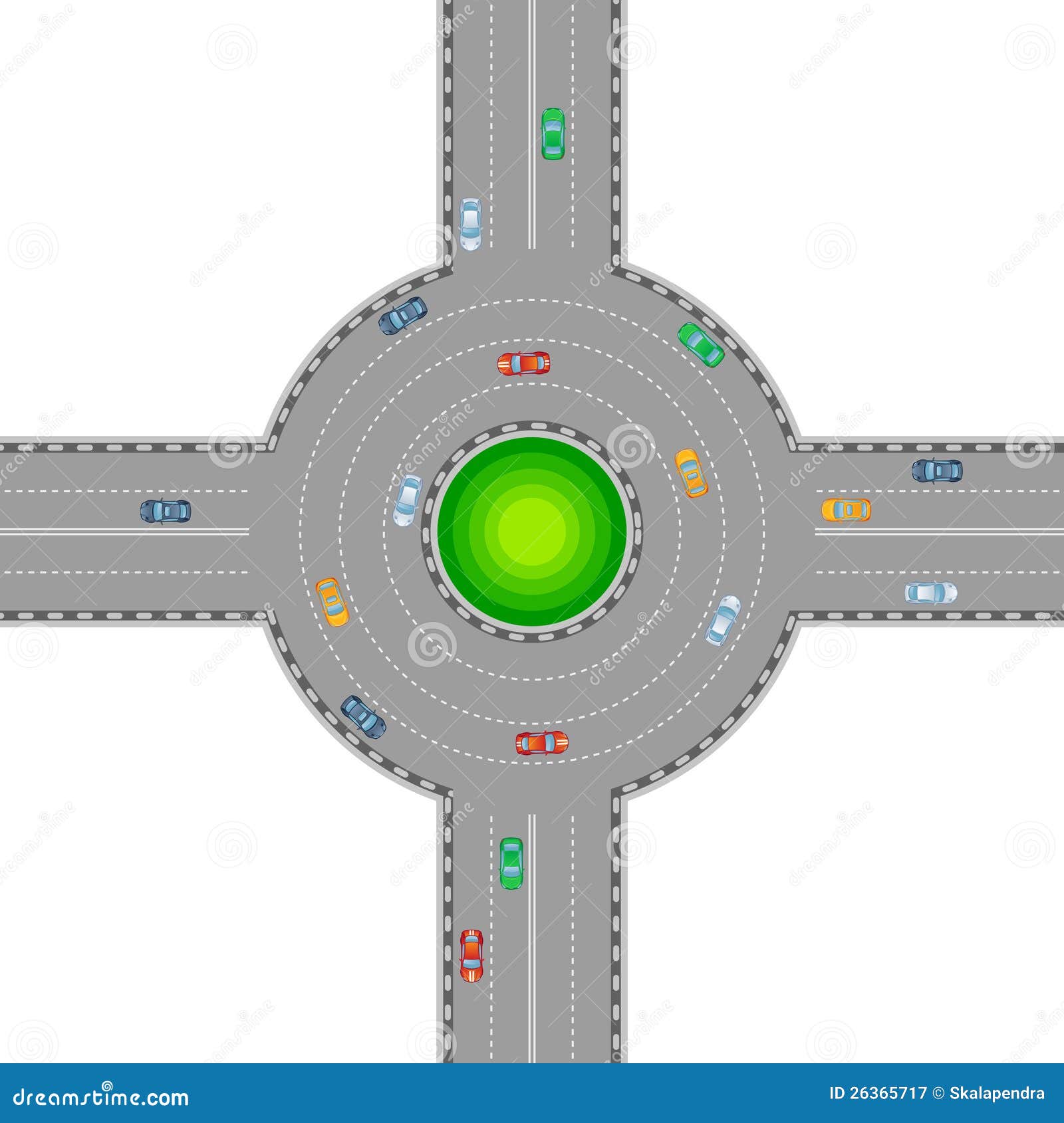 Crossroads stock vector. Illustration of scene, highway - 26365717