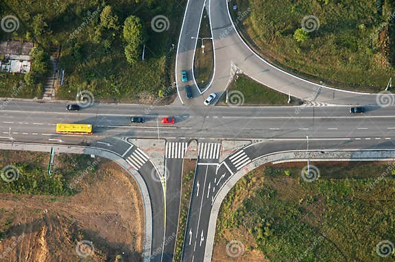 Crossroads stock image. Image of view, roads, ways, flying - 2721357