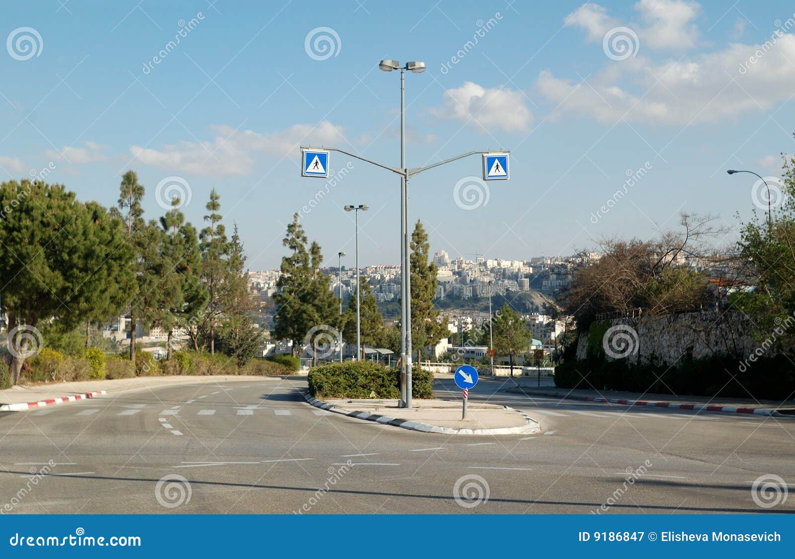 Crossroads stock image. Image of line, material, midday - 9186847