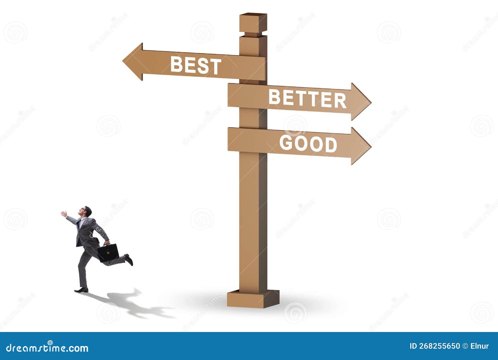 Crossroads Concept with Good Better and Best Stock Photo - Image of ...