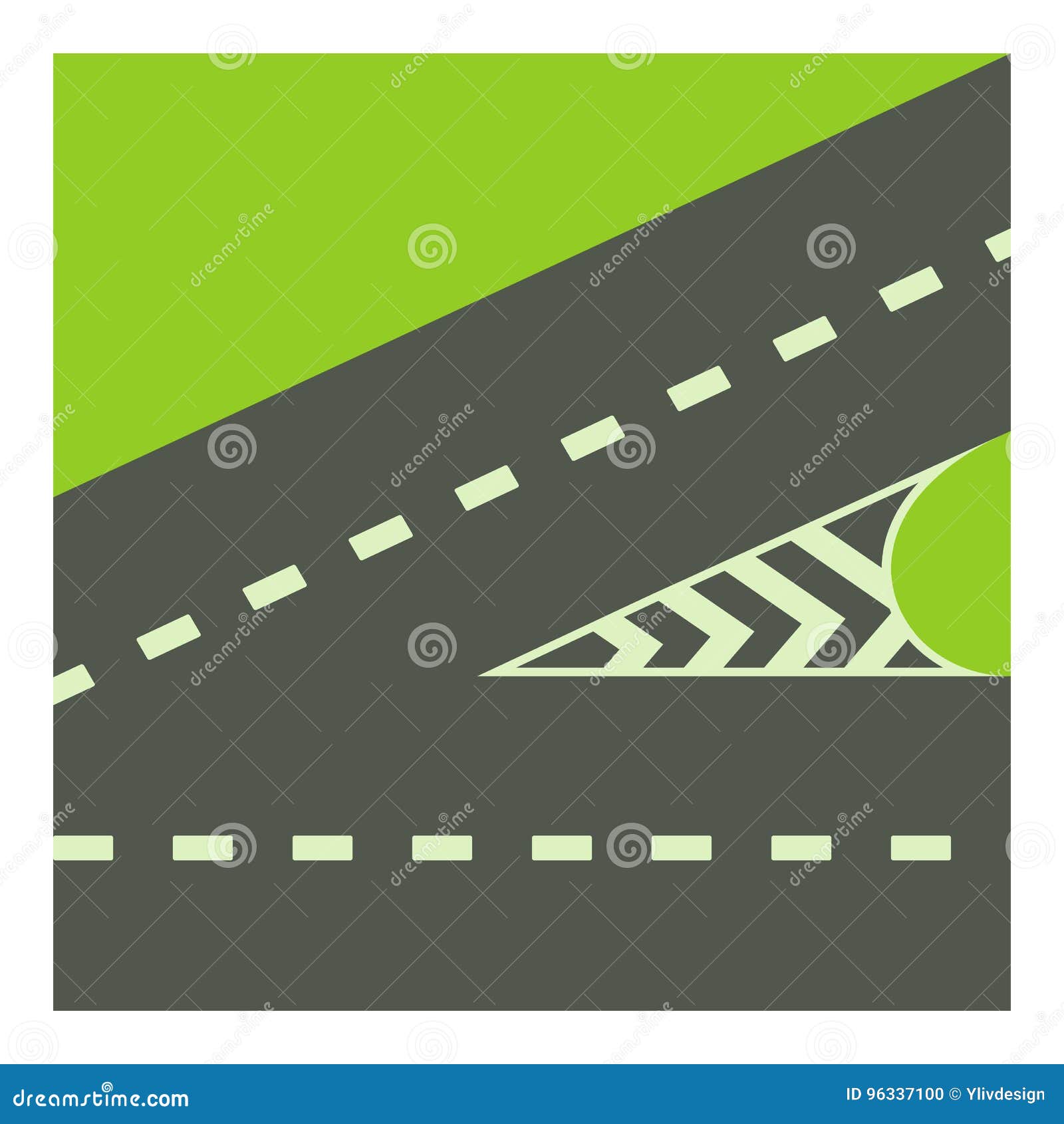 Crossroads Icon Vector. Trendy Flat Crossroads Icon From Traffic Signs ...