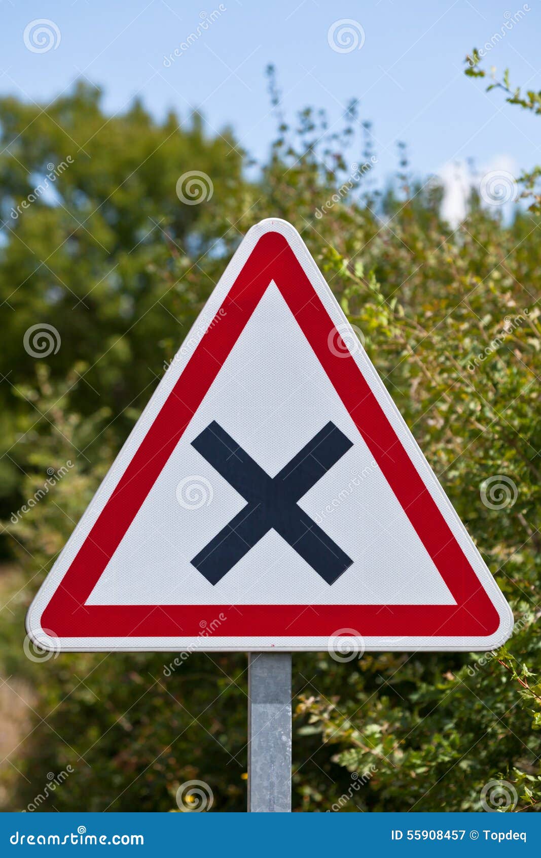 Crossroads Road Sign