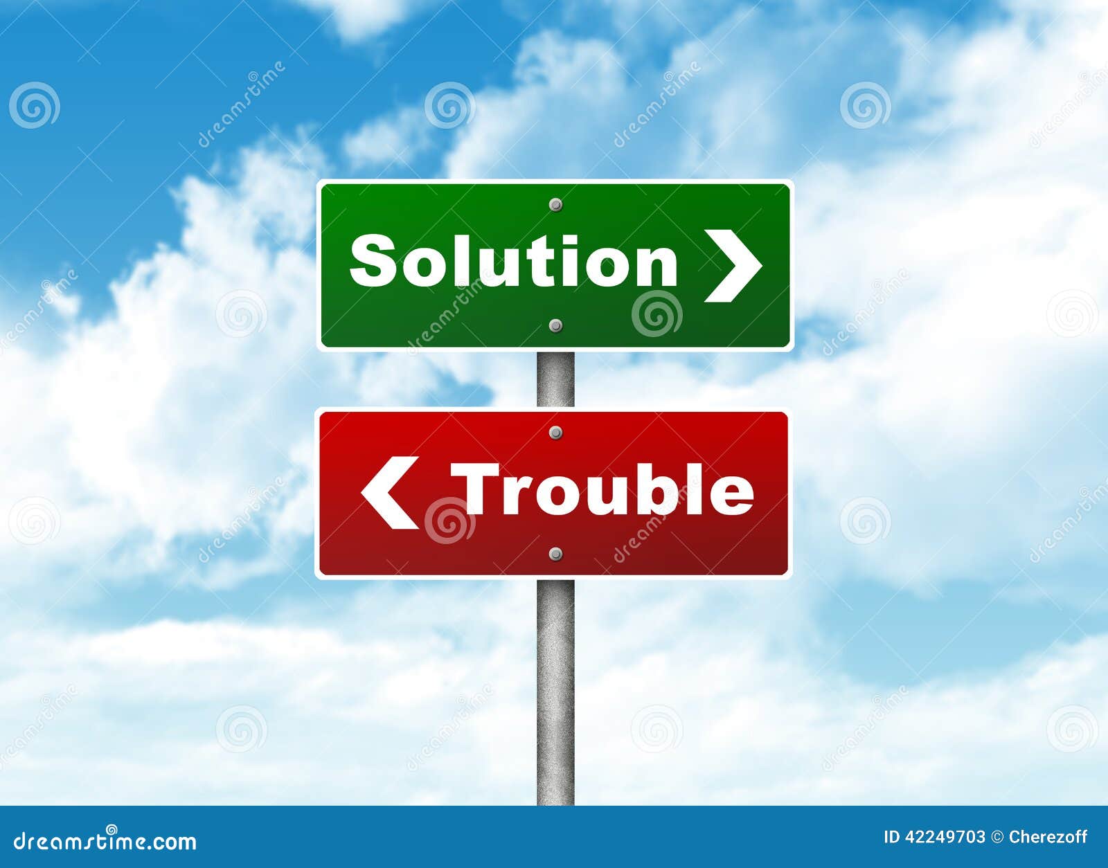 Crossroads road sign stock illustration. Illustration of destination ...