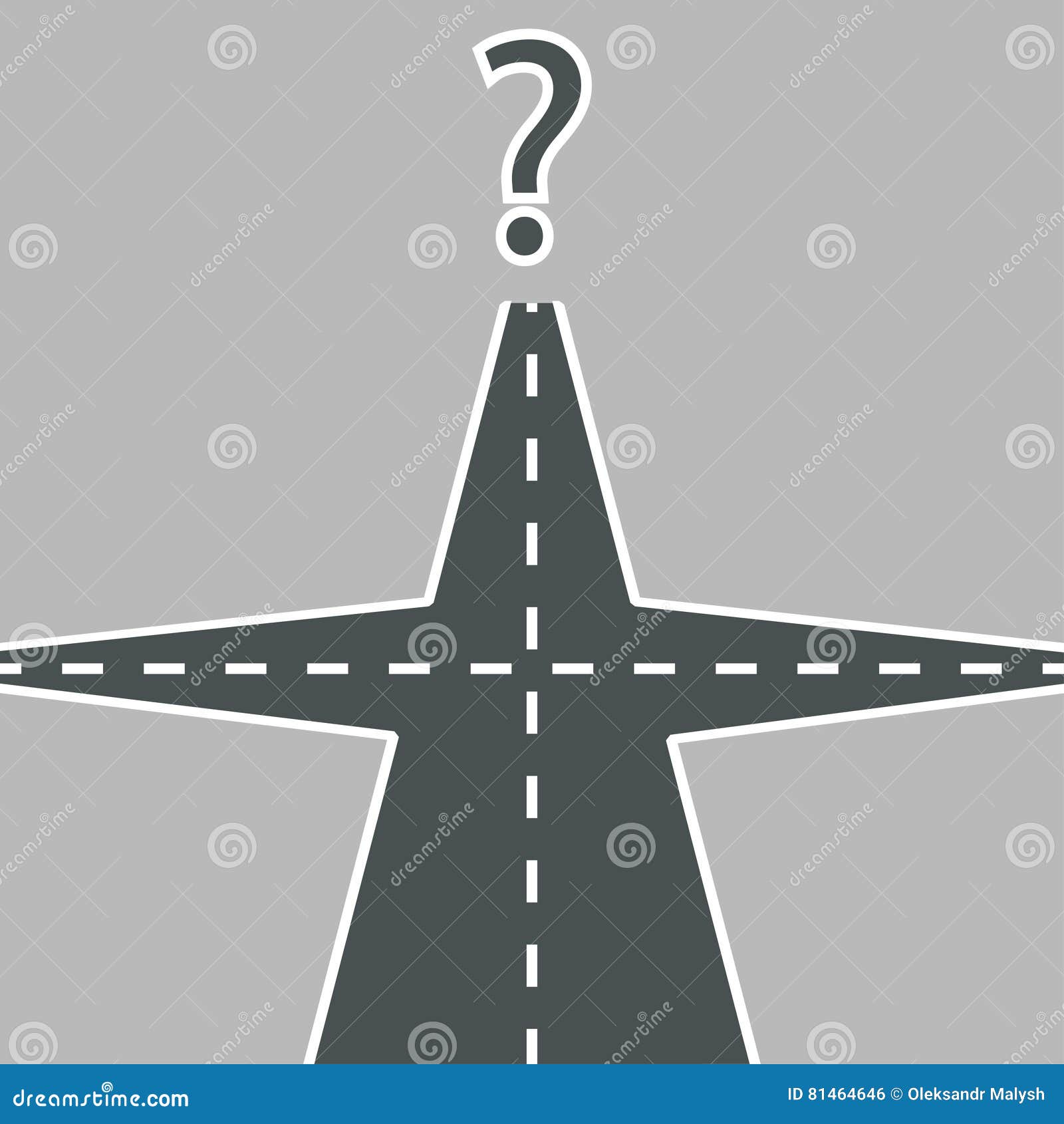 Crossroads of roads stock vector. Illustration of navigation - 81464646