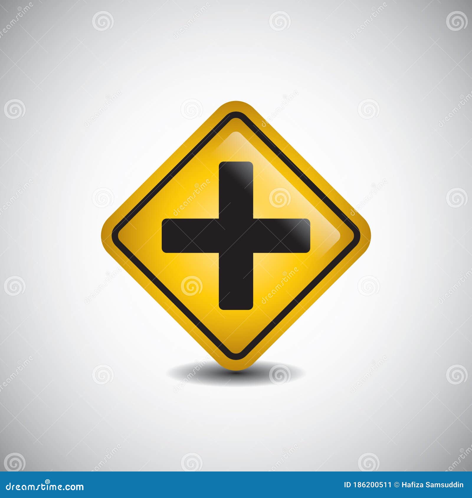Crossroads Sign. Vector Illustration Decorative Design Stock Vector ...