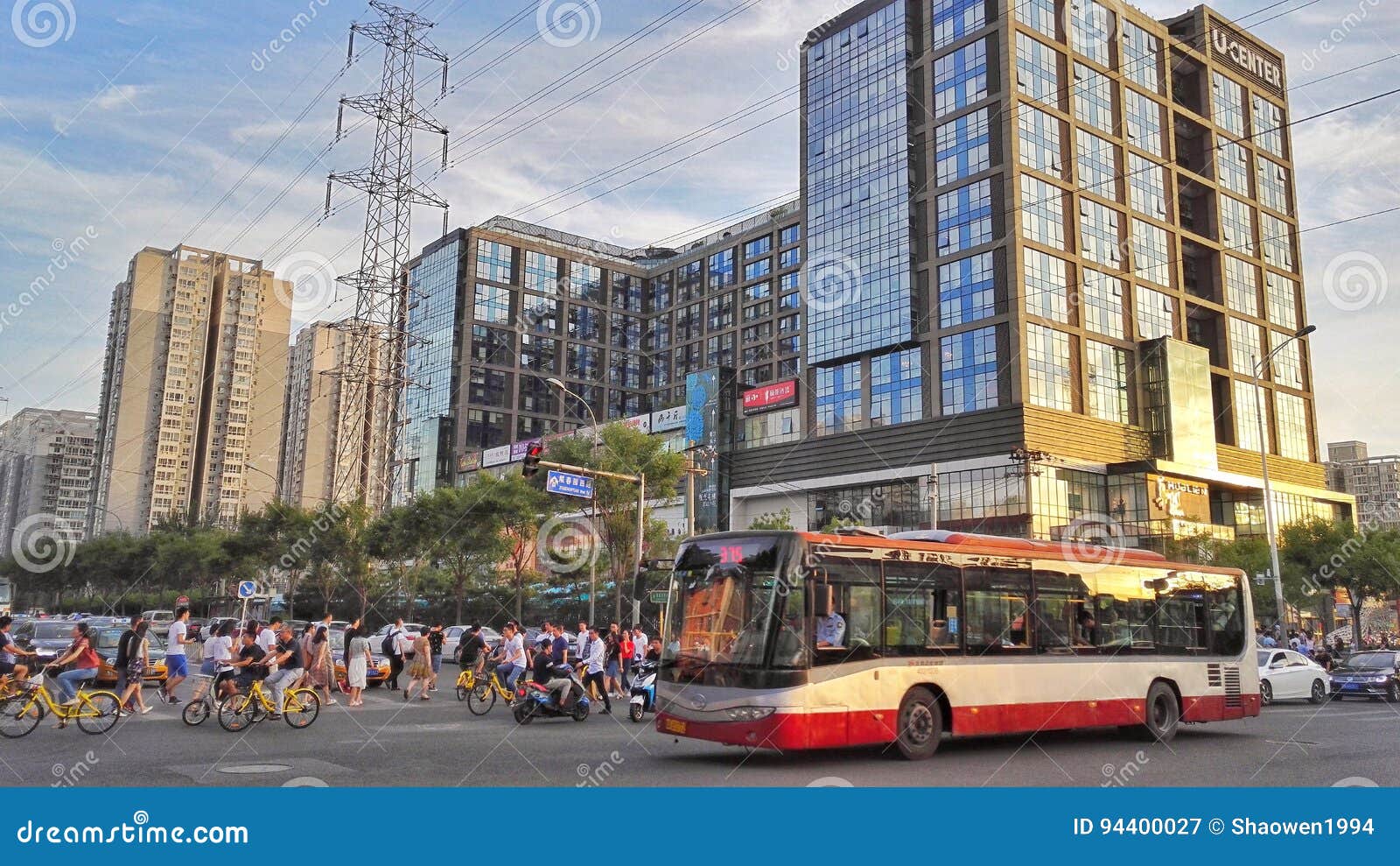 Crossroads Traffic of Beijing Editorial Photography - Image of ...