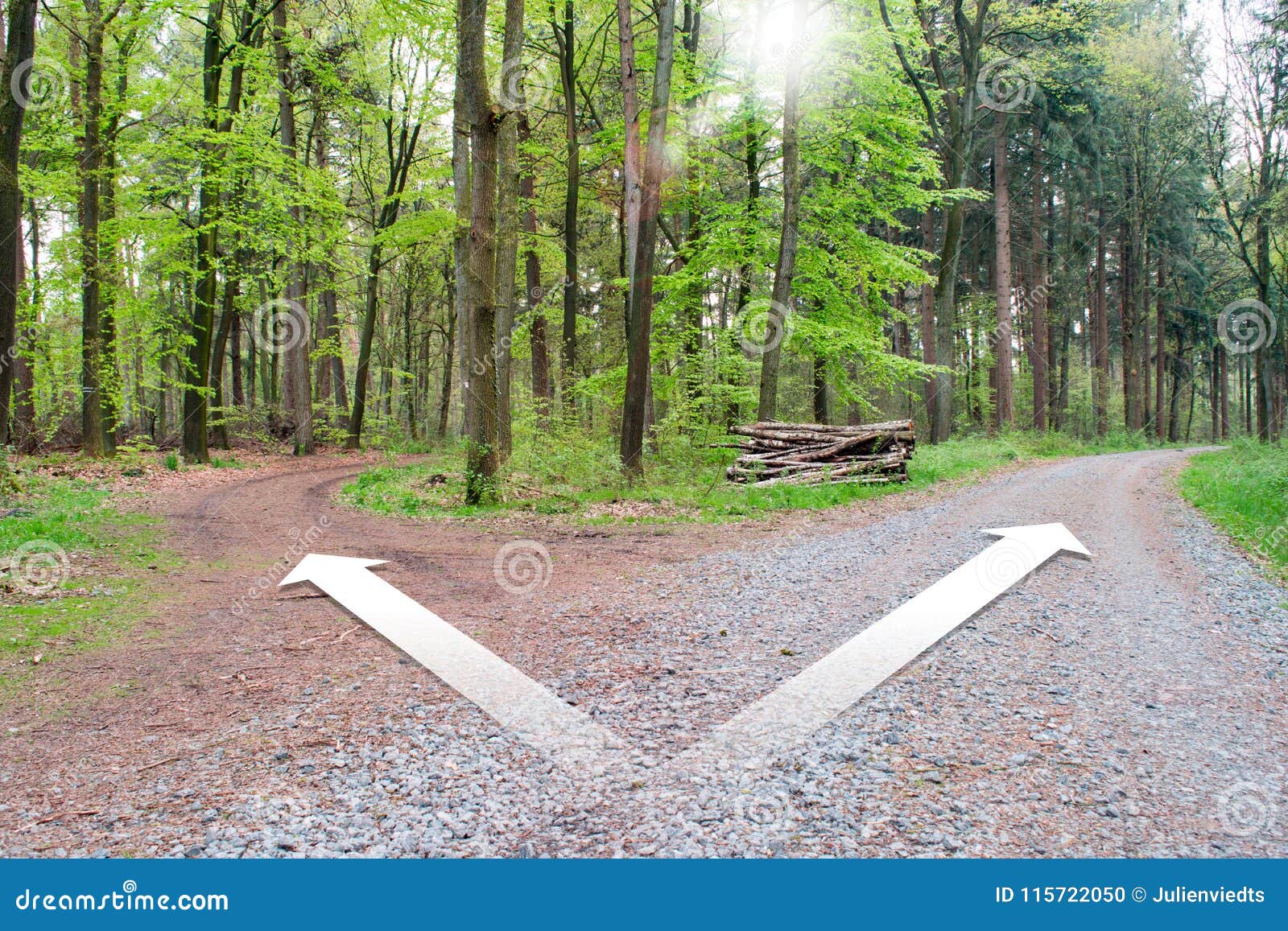 Crossroads Two Different Directions - Choose the Correct Way. Stock ... Crossroads Two Different Directions - Choose the Correct Way. Stock ...