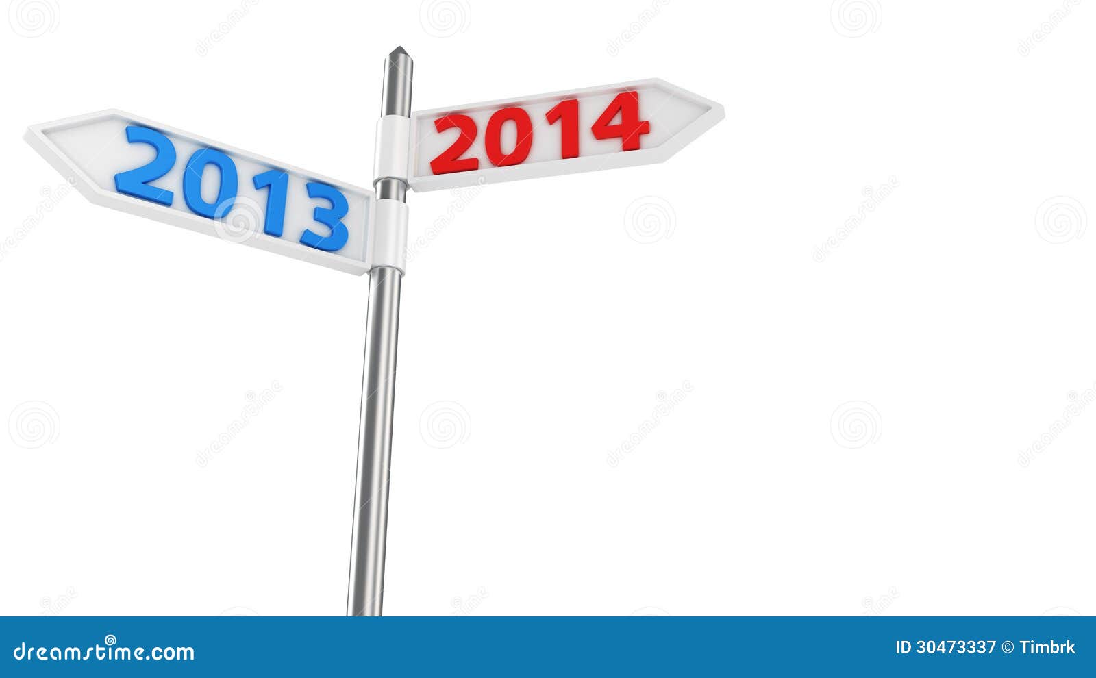 Crossroads of years stock illustration. Illustration of next - 30473337