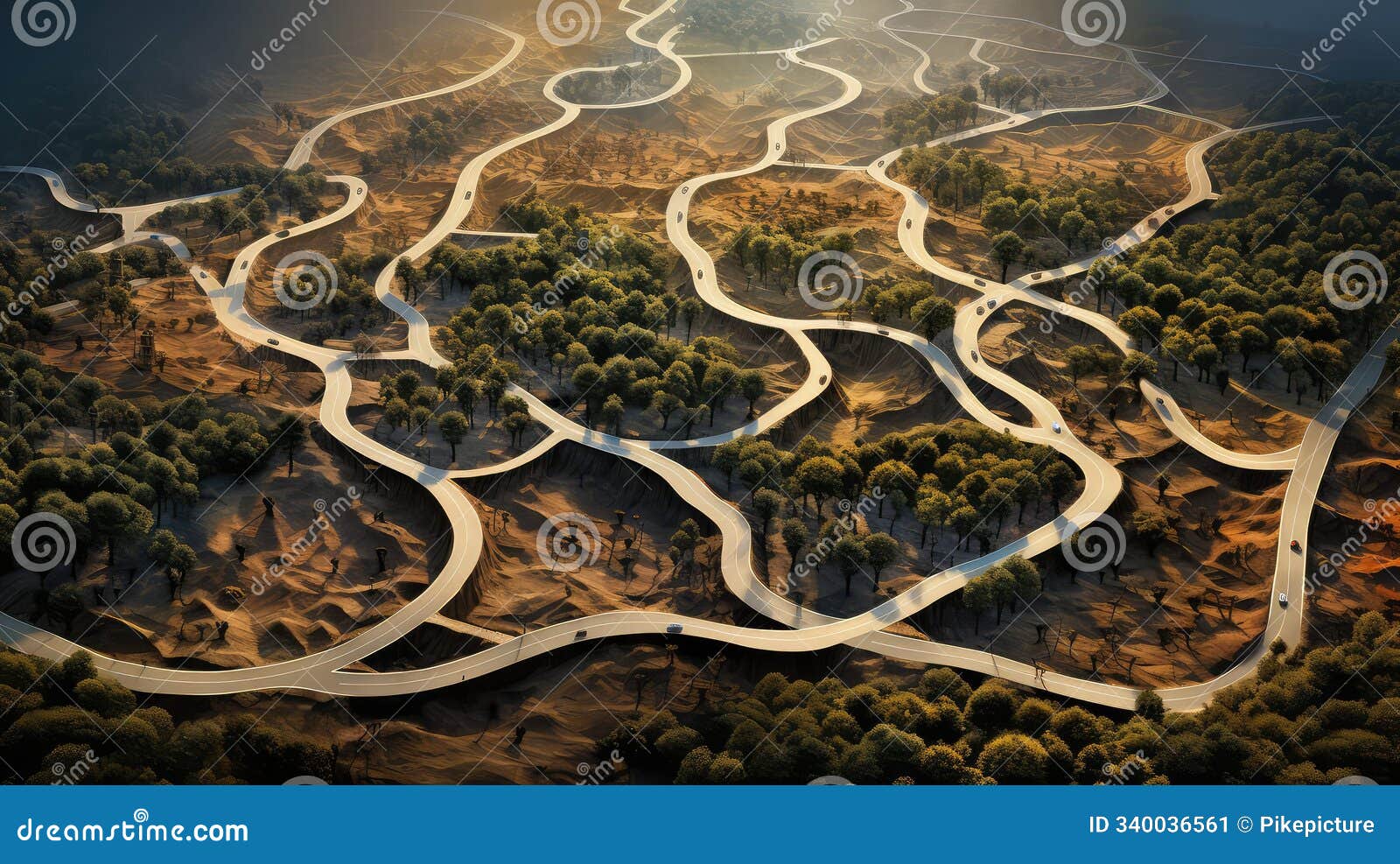 Crosss road splits stock illustration. Illustration of separation ...