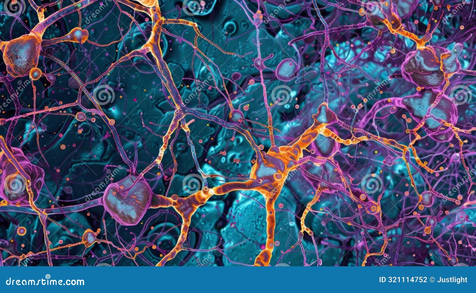 A Crosssection of Brain Tissue Reveals a Dense Network of Interneurons ...