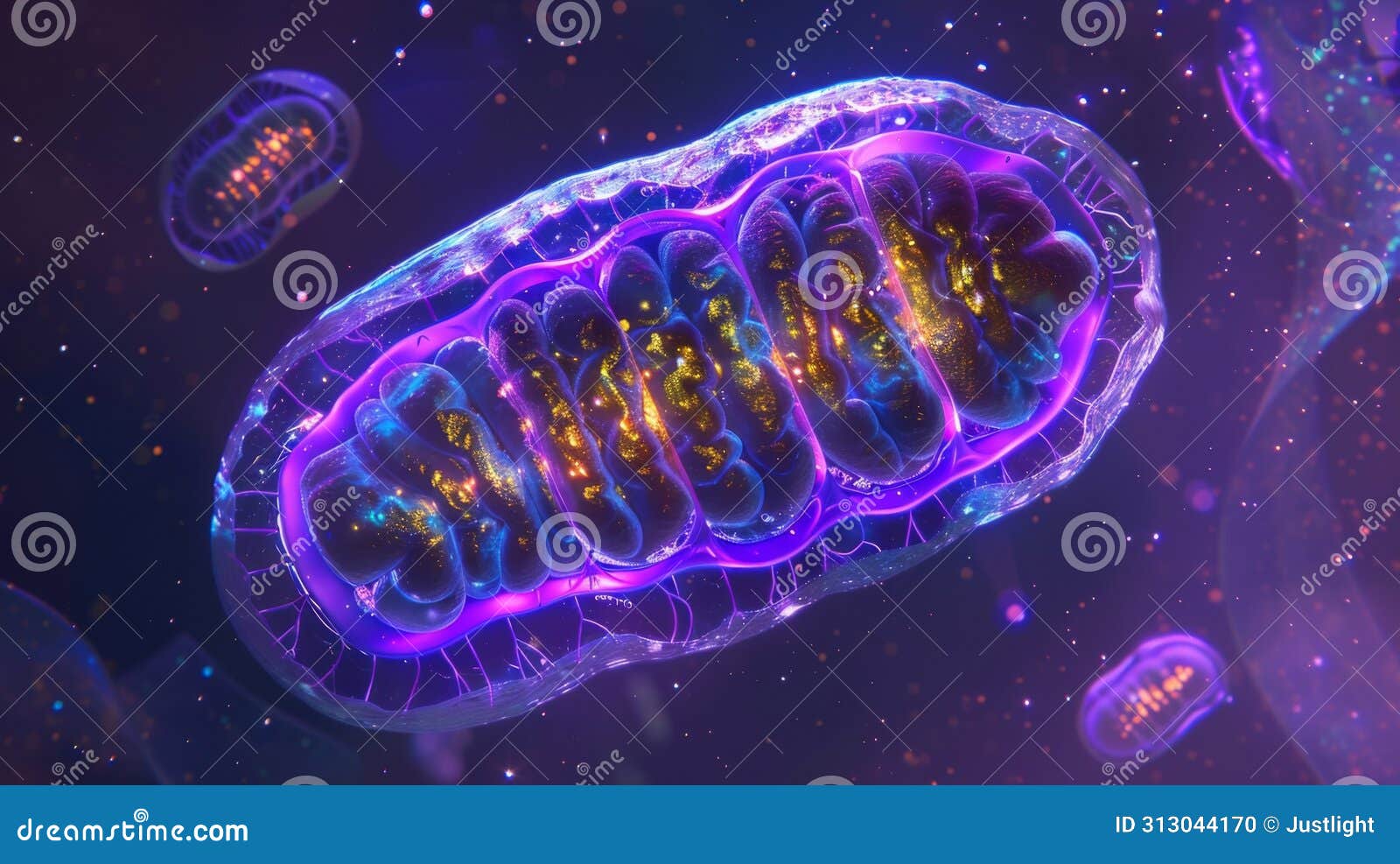 A Crosssection Image of a Mitochondrion Showcasing Its Double Membrane ...