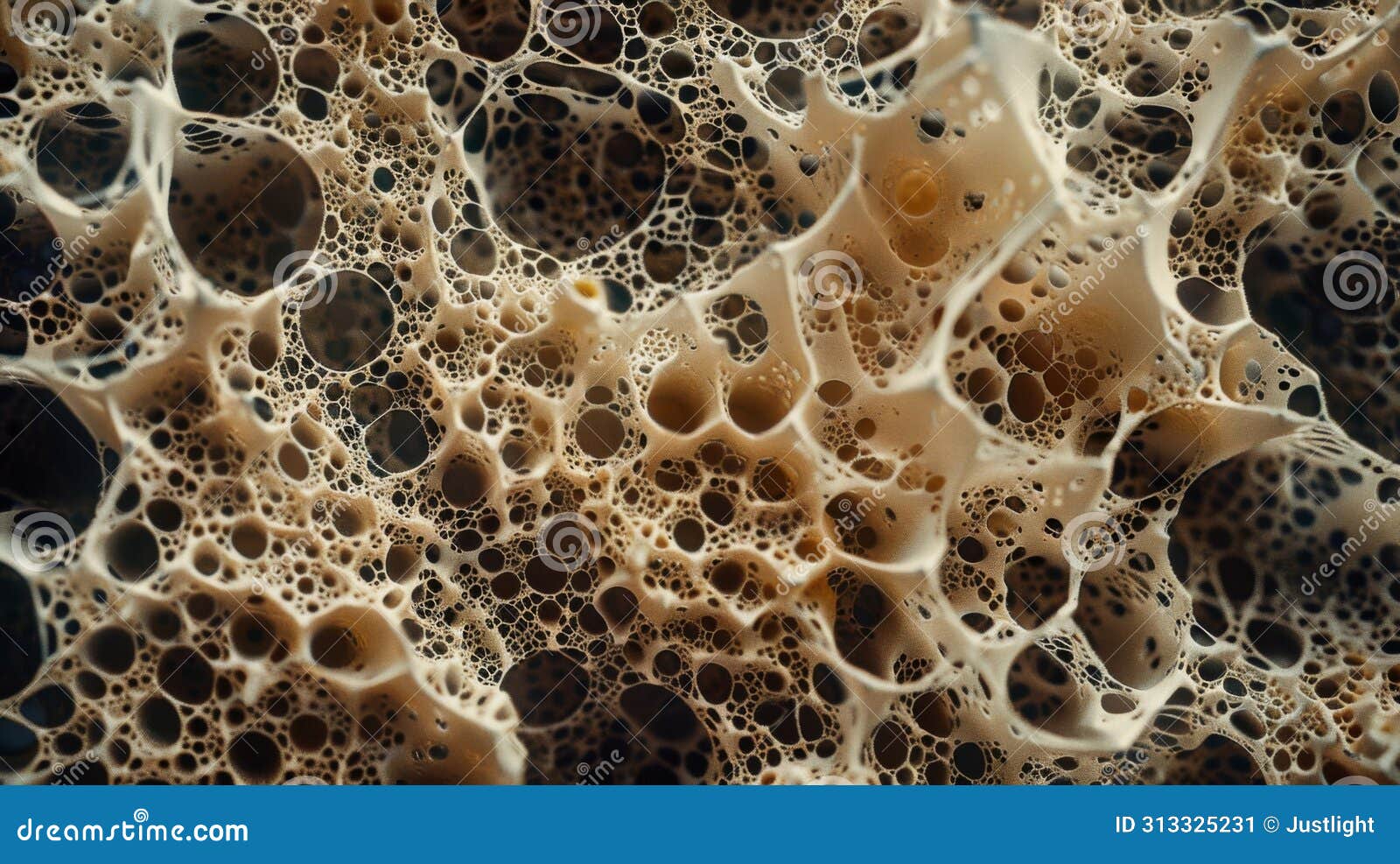 A Crosssection Image of a Mycelium Mat Revealing Its Intricate Network ...
