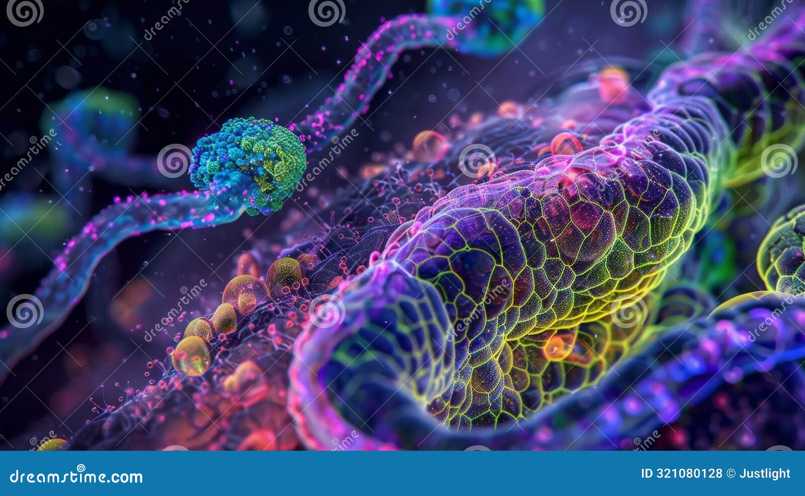 A Crosssection of a Plant Cell Demonstrating How RNA Interference is ...