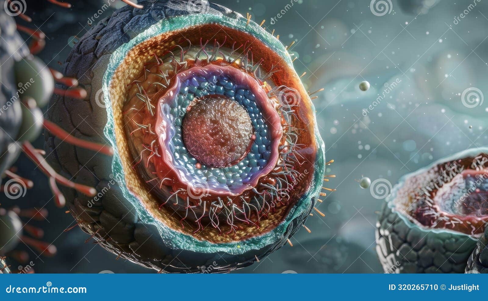 A Crosssectional View of the Ovum Showing the Distinct Layers of the ...