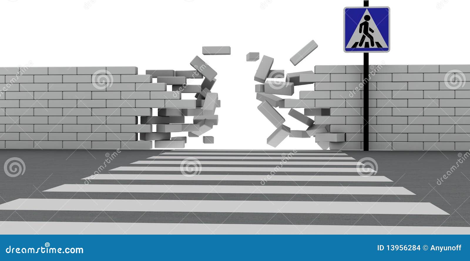 Crosswalk stock illustration. Illustration of abstract - 13956284
