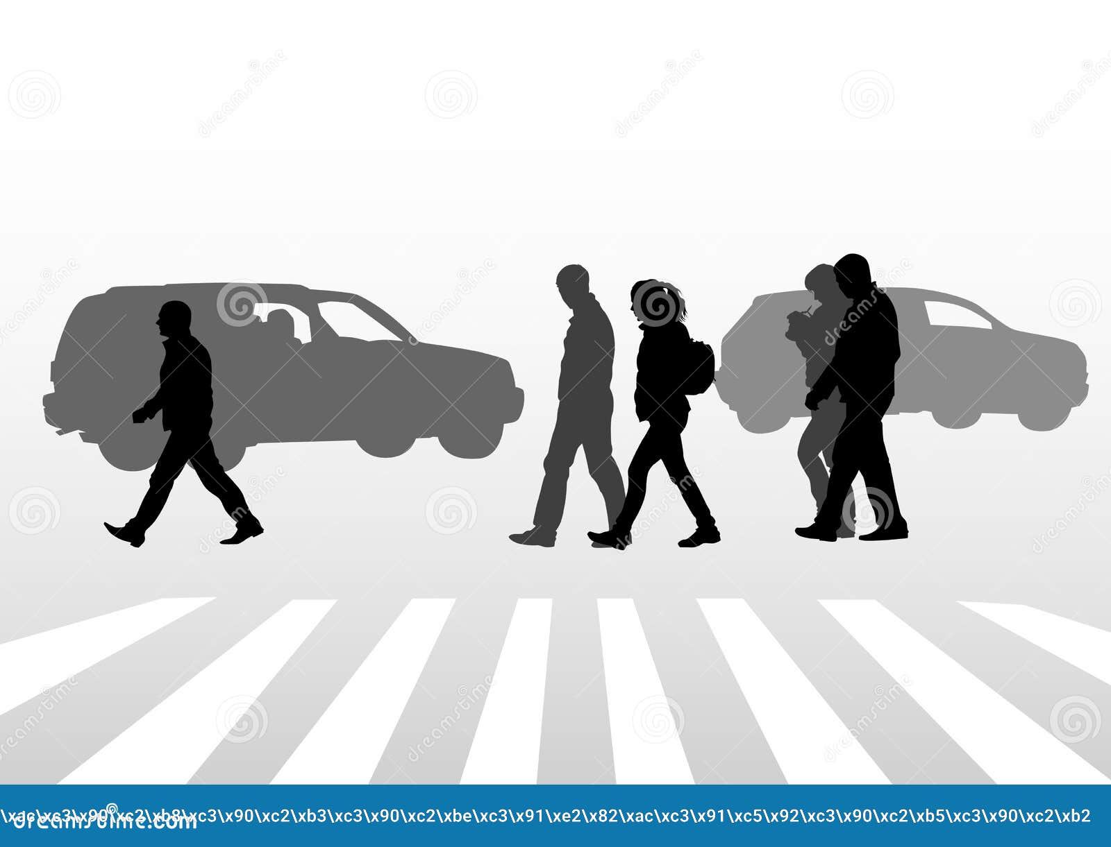 Crosswalk stock vector. Illustration of generated, adult - 14245246