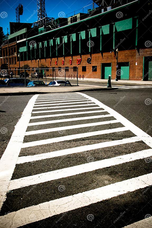 Crosswalk stock image. Image of road, intersection, massachusetts - 3650125