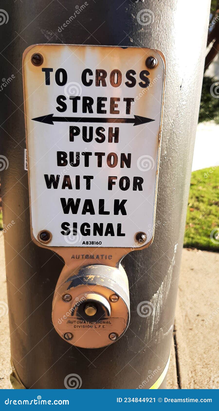 Crosswalk button signal stock image. Image of crosswalk - 234844921