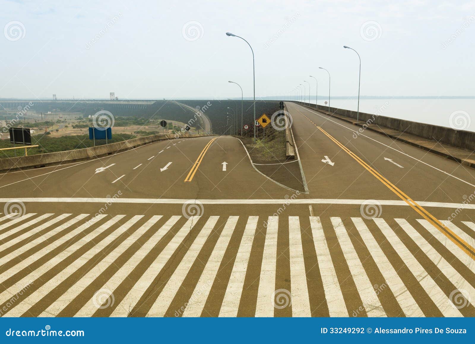 Crosswalk in empty roads stock photo. Image of mark, clean - 33249292