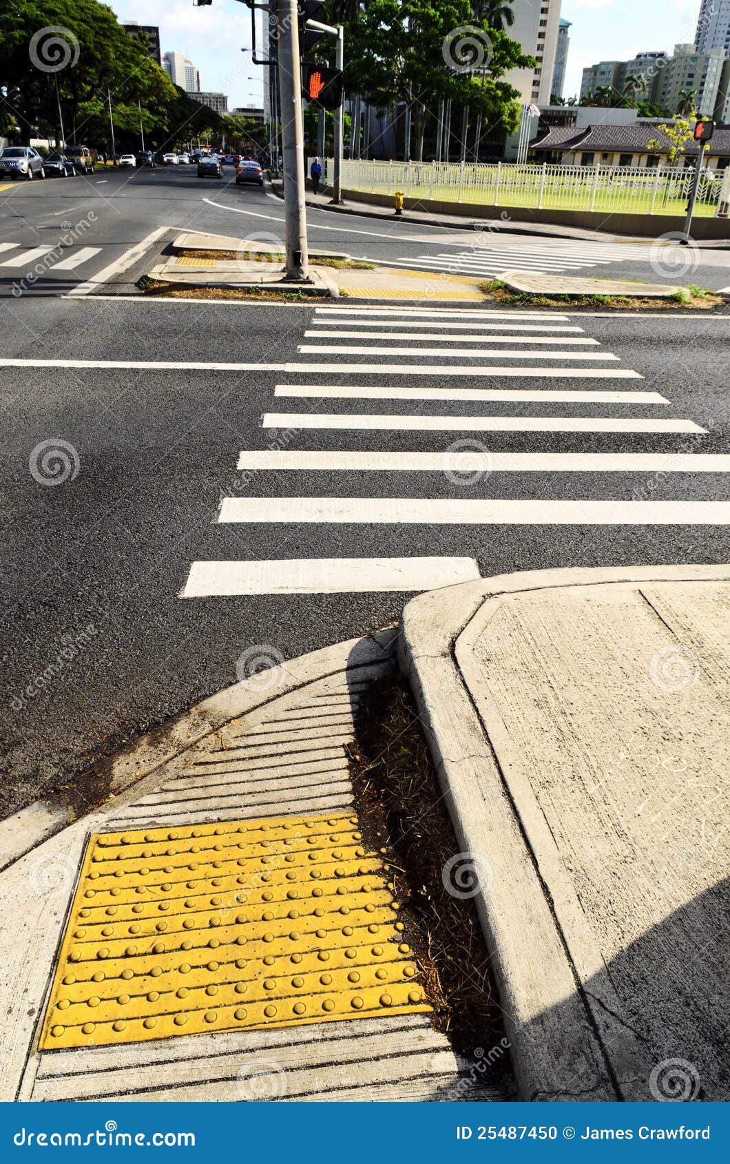 Crosswalk at intersection stock photo. Image of urban - 25487450