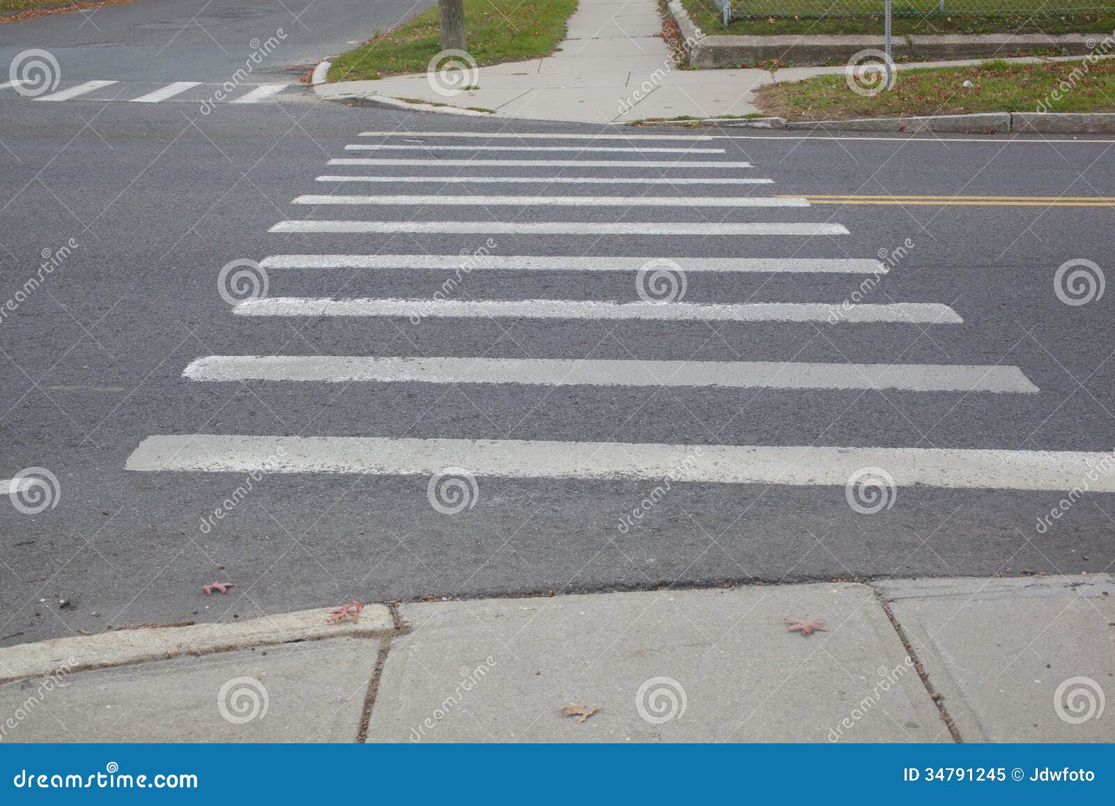 Crosswalk stock image. Image of lines, intersection, roadway - 34791245
