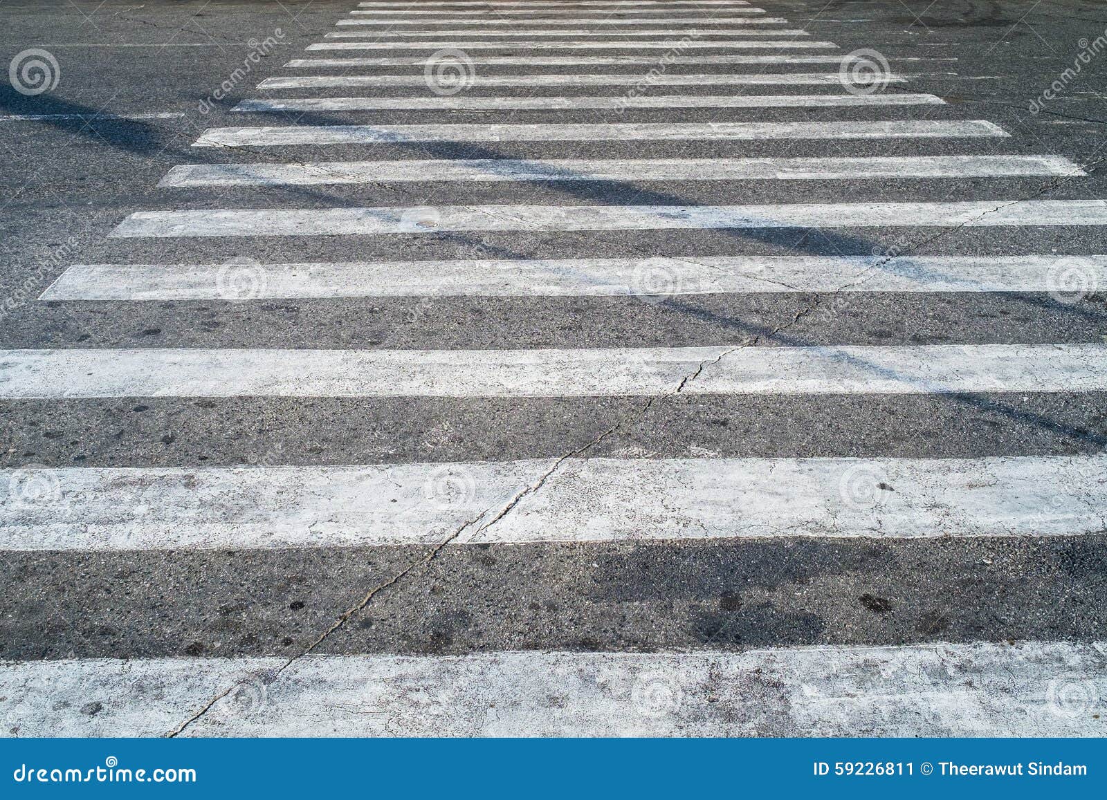 Crosswalk or Pedestrian Crossing or Zebra Crossing Stock Image - Image ...