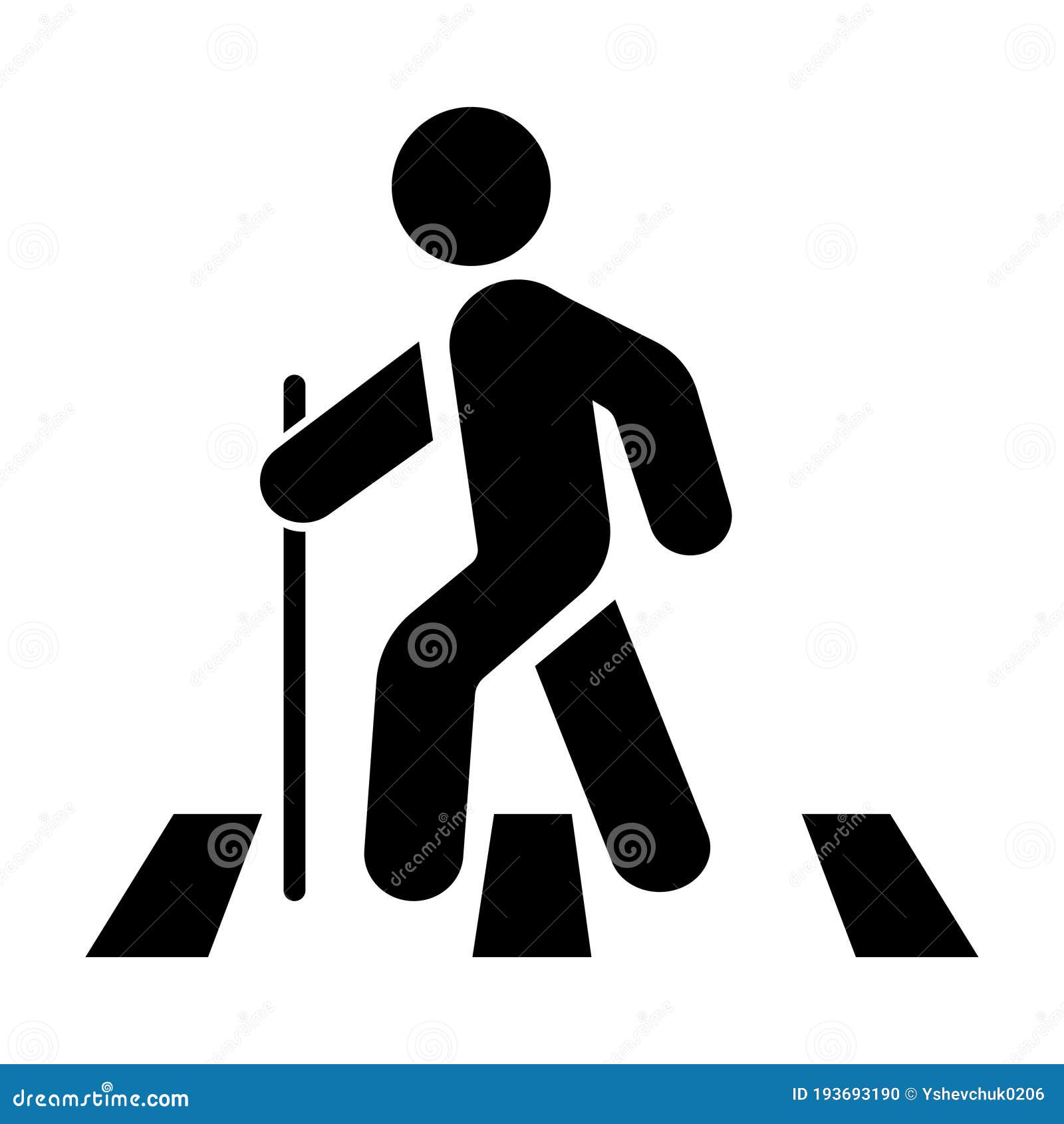 Crosswalk and Pedestrian Signs. Vector Illustration Stock Vector ...