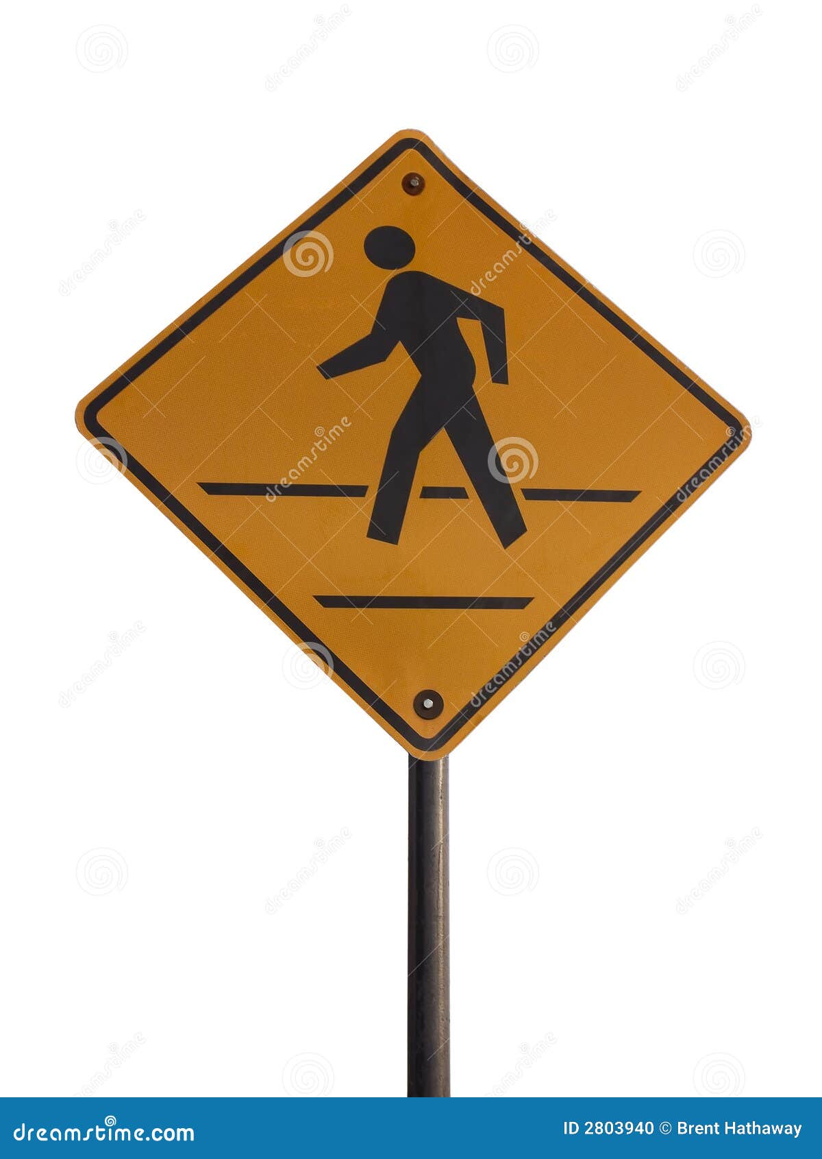 Crosswalk Sign stock photo. Image of pedestrian, street - 2803940