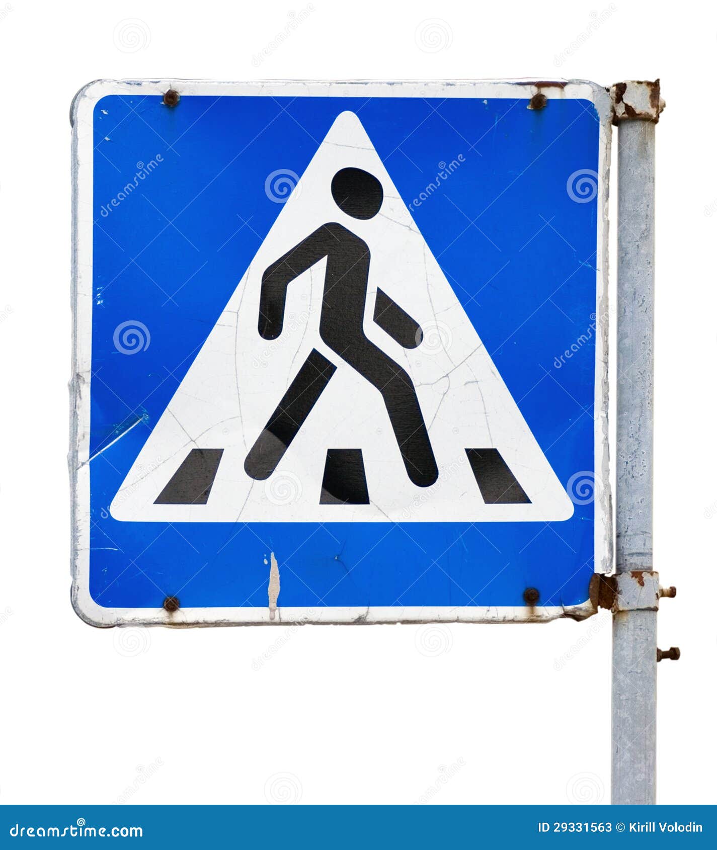 Crosswalk sign stock image. Image of objects, isolated - 29331563