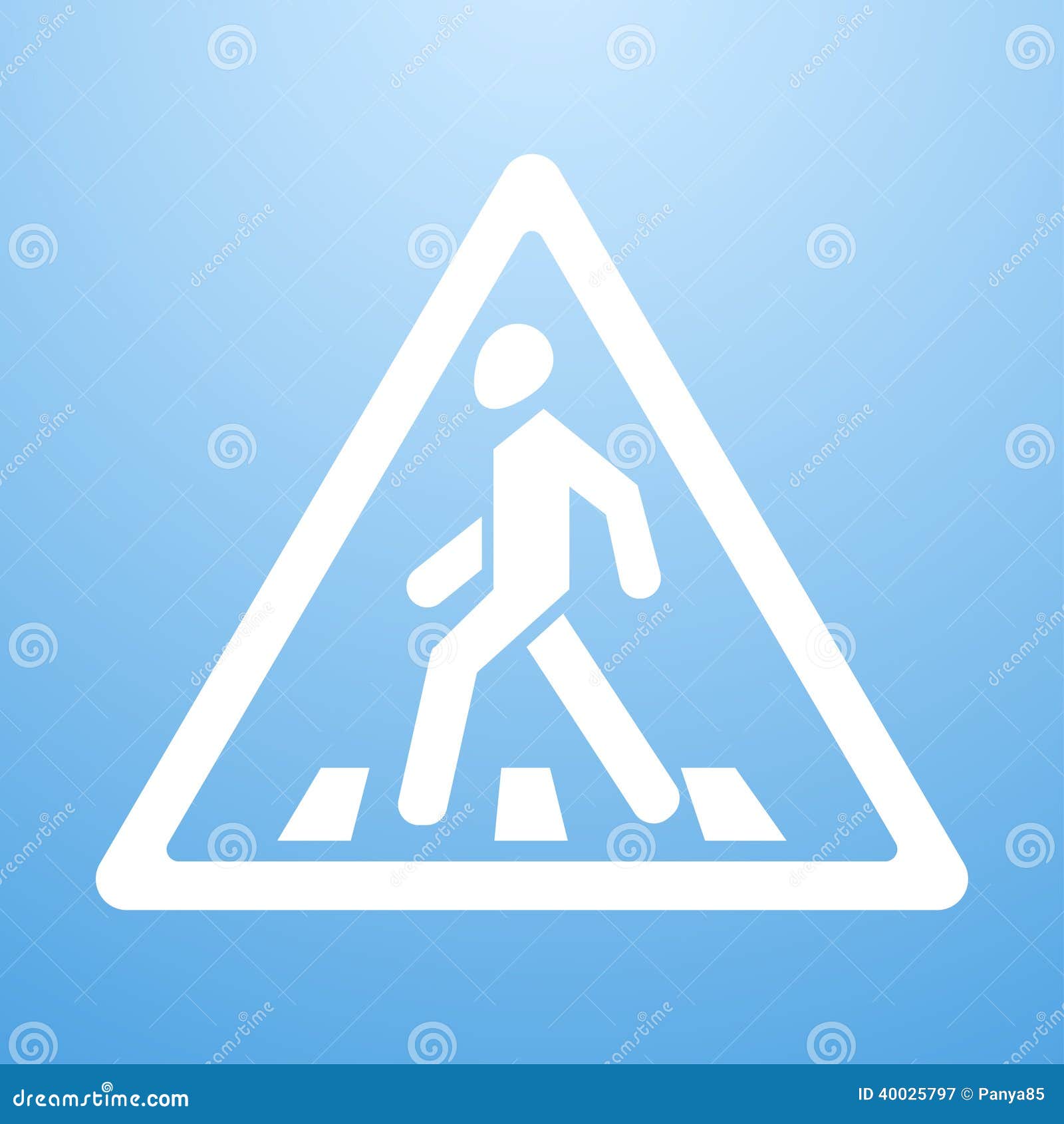 Crosswalk Sign Colored Icon. Element Of Road Signs And Junctions Icon ...