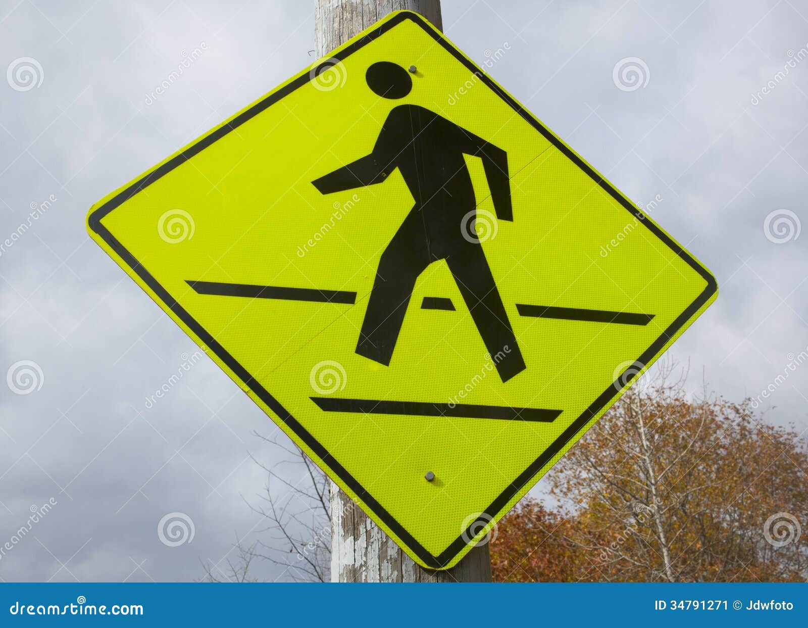 Crosswalk Sign stock image. Image of roadway, pedestrian - 34791271