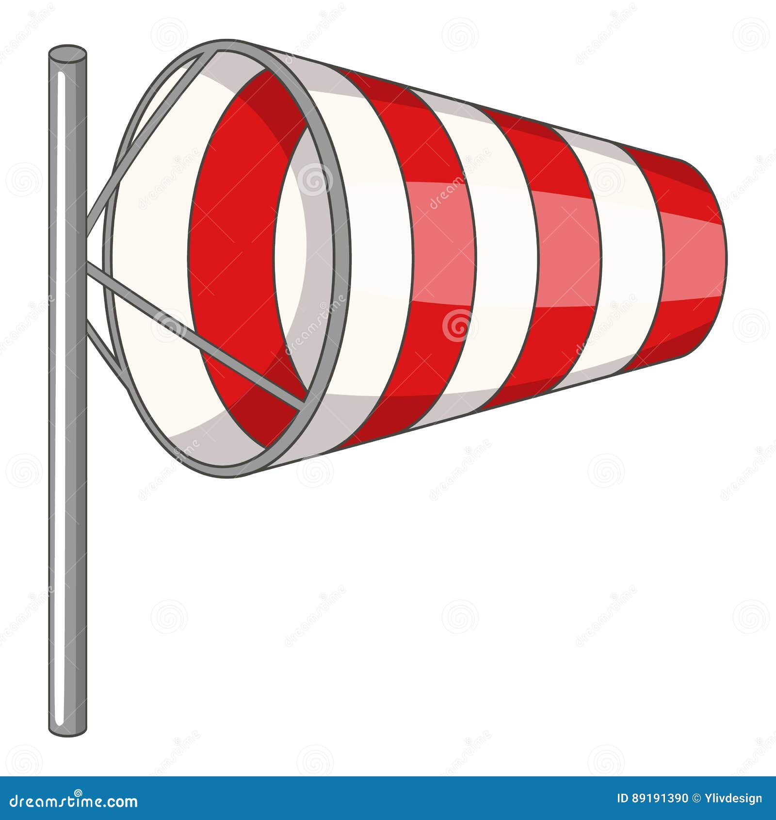 Crosswind Icon, Cartoon Style Stock Vector - Illustration of sign ...