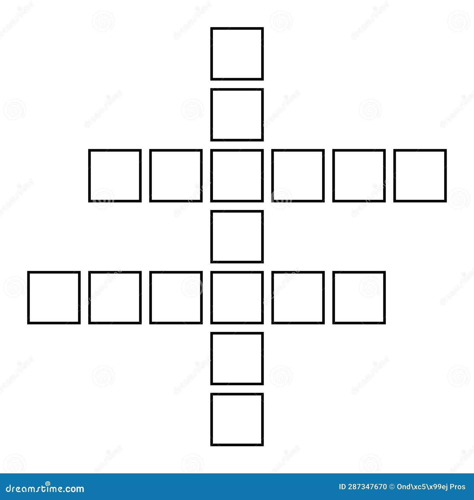 Crossword Concept Icon, Cross Word Graphic Symbol, Web Flat Vector ...