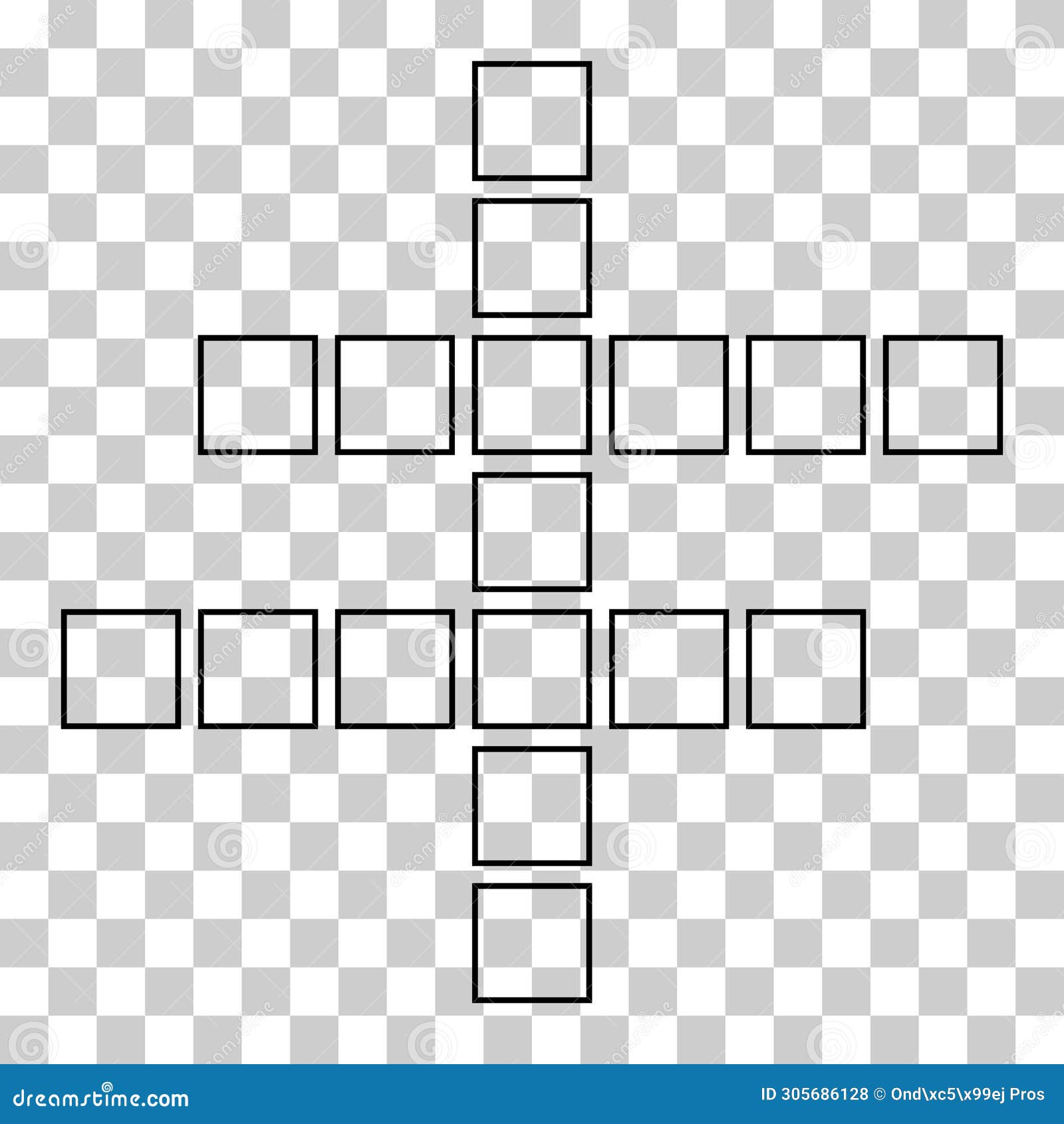 Crossword Concept Icon, Cross Word Graphic Symbol, Web Flat Vector ...