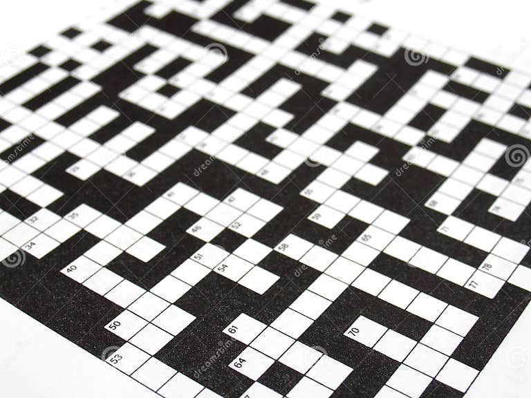 Crossword puzzle stock photo. Image of crosswords, clues - 654412