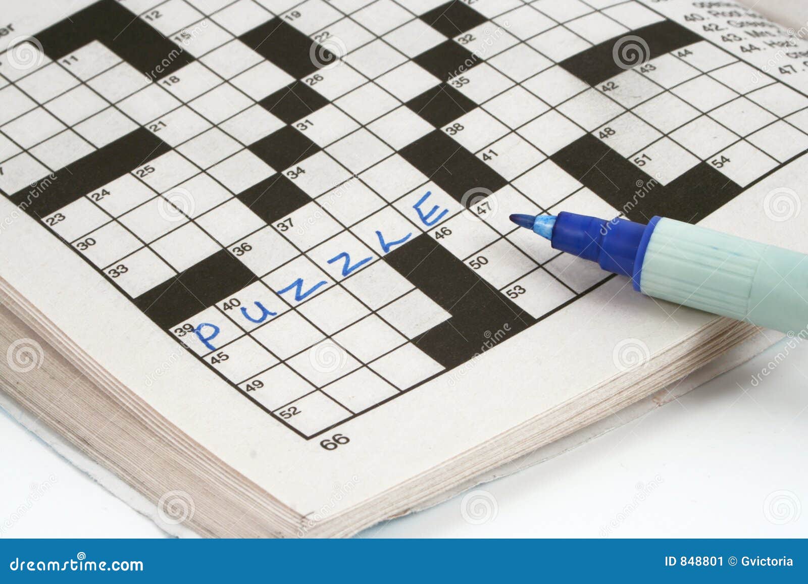 Crossword puzzle stock image. Image of writing, blocks - 848801