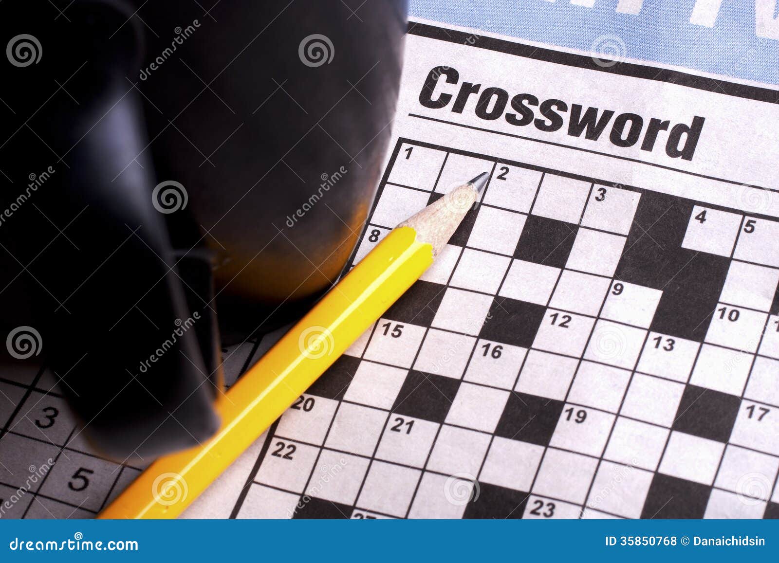Crossword stock photo. Image of challenge, enjoyment - 35850768