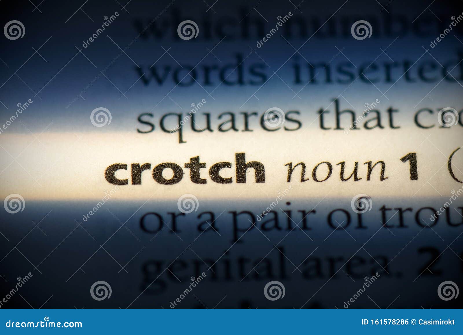 Crotch stock photo. Image of text, detail, word, highlighted - 161578286
