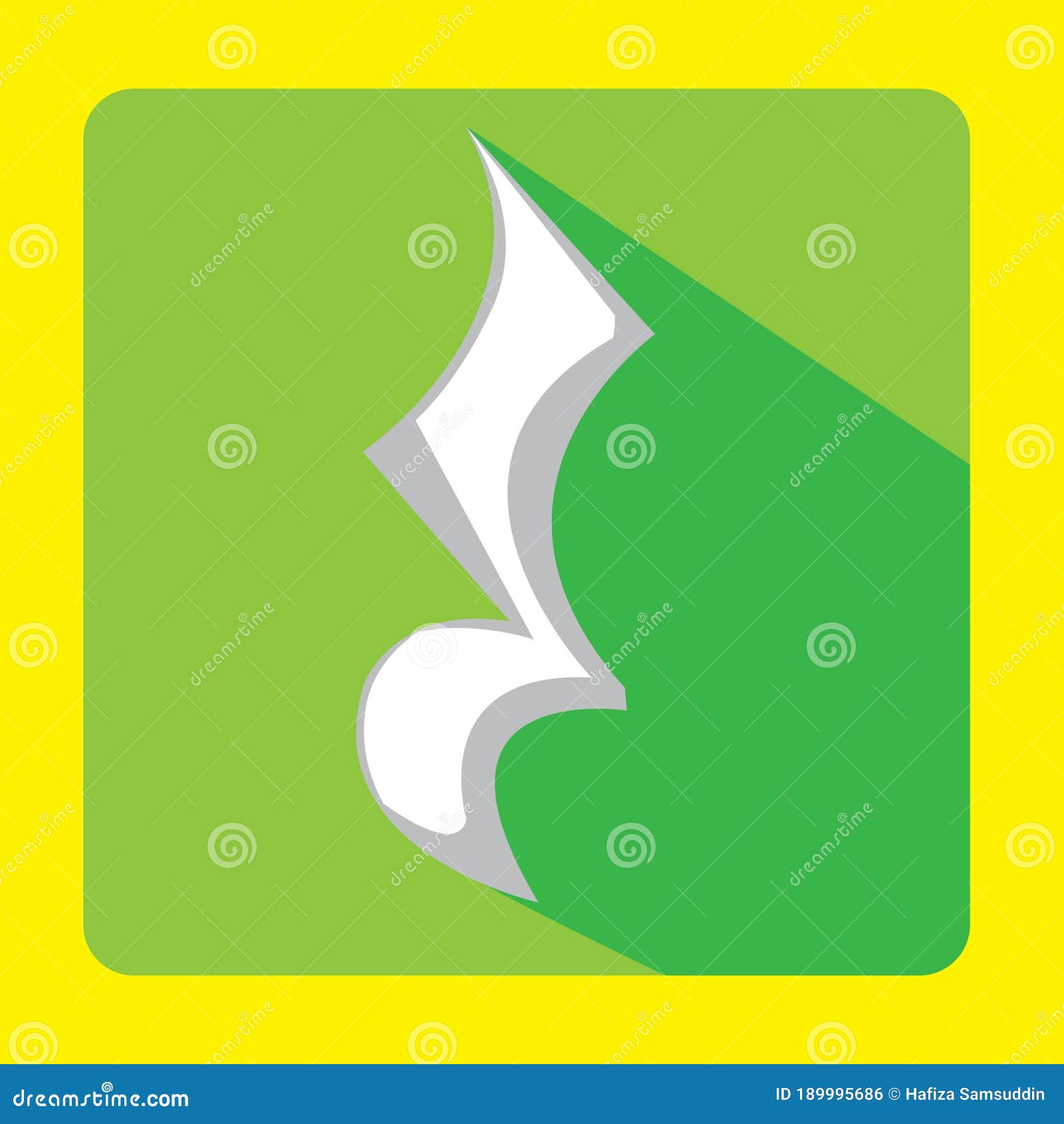 Crotchet Rest. Vector Illustration Decorative Design Stock Vector ...