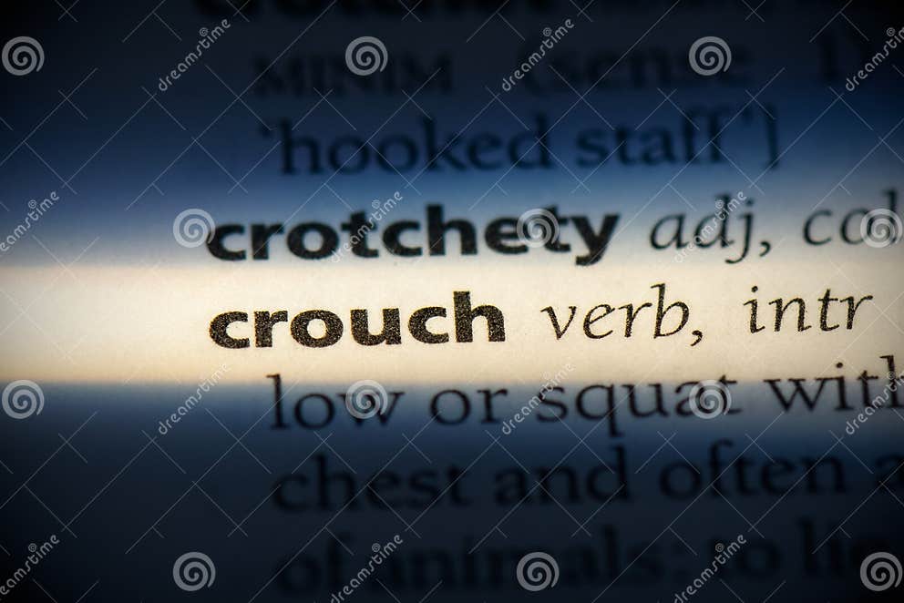 Crouch stock photo. Image of vocabulary, english, etymology - 161578474
