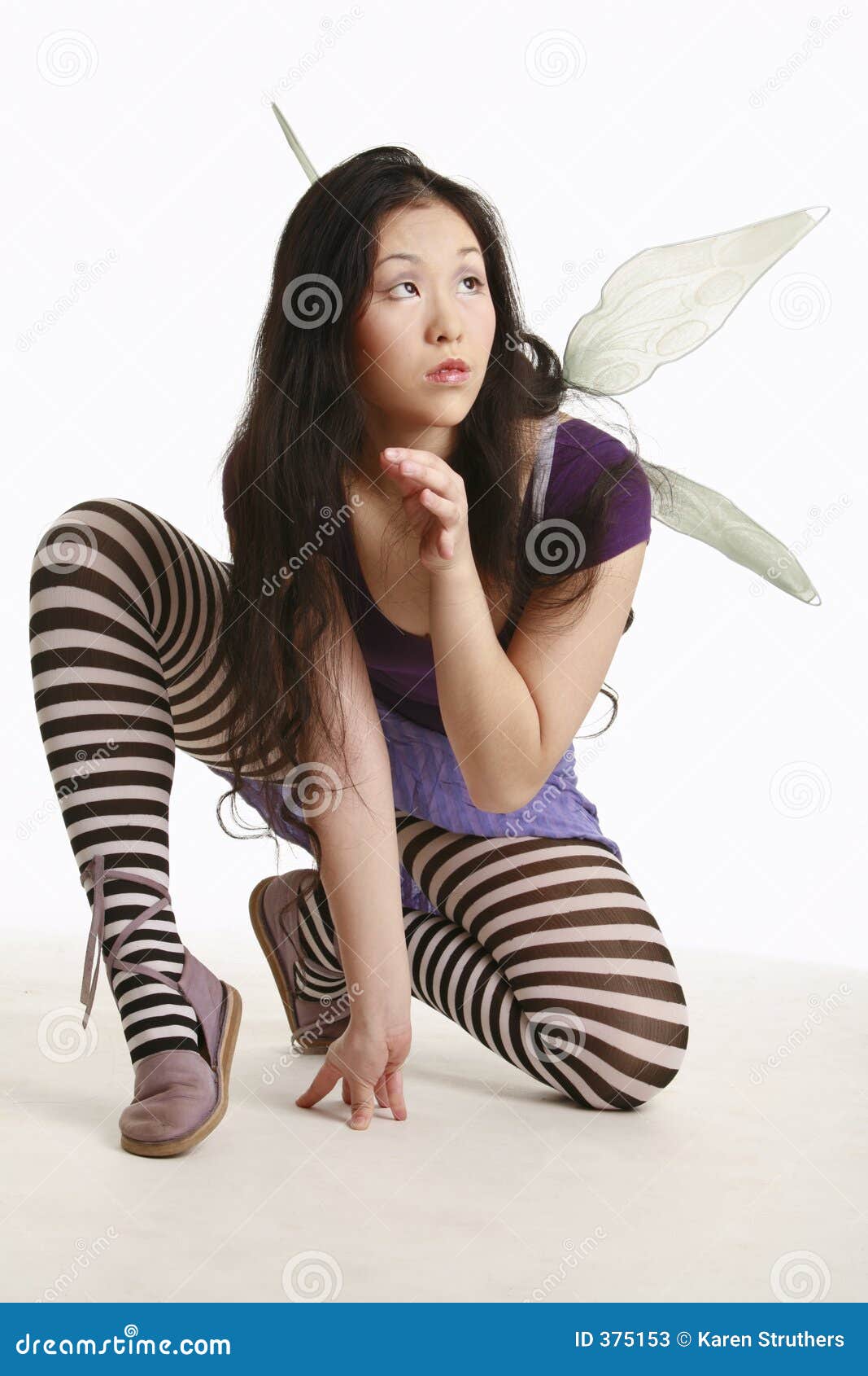 Crouching Fairy Royalty-Free Stock Photo | CartoonDealer.com #375153