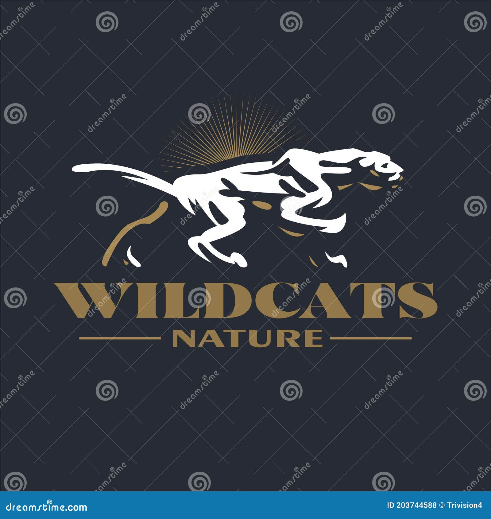 Panther Crouching Continuous Line Drawing Vector Illustration ...