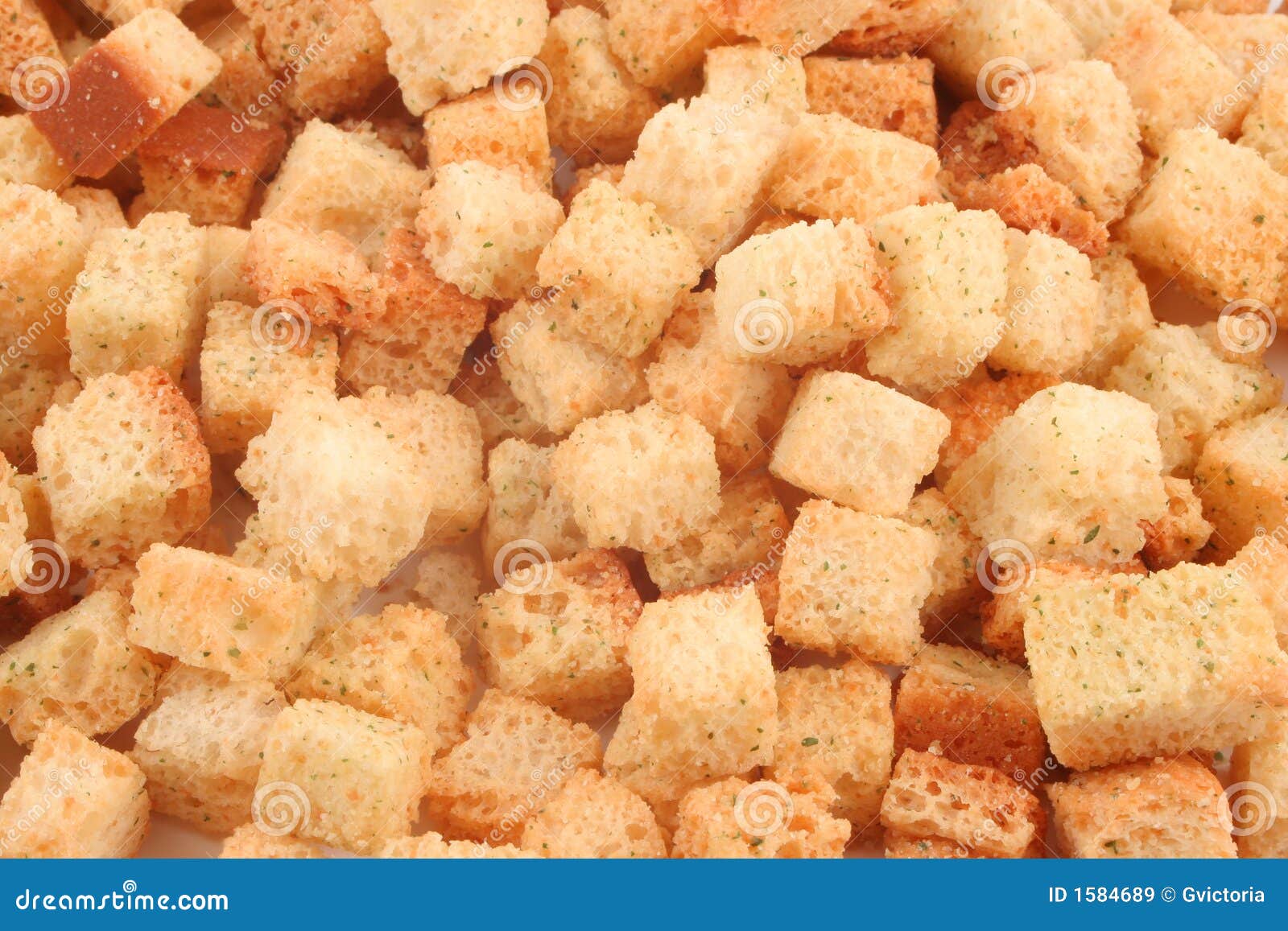 Croutons stock image. Image of small, bits, crunchy, squares - 1584689