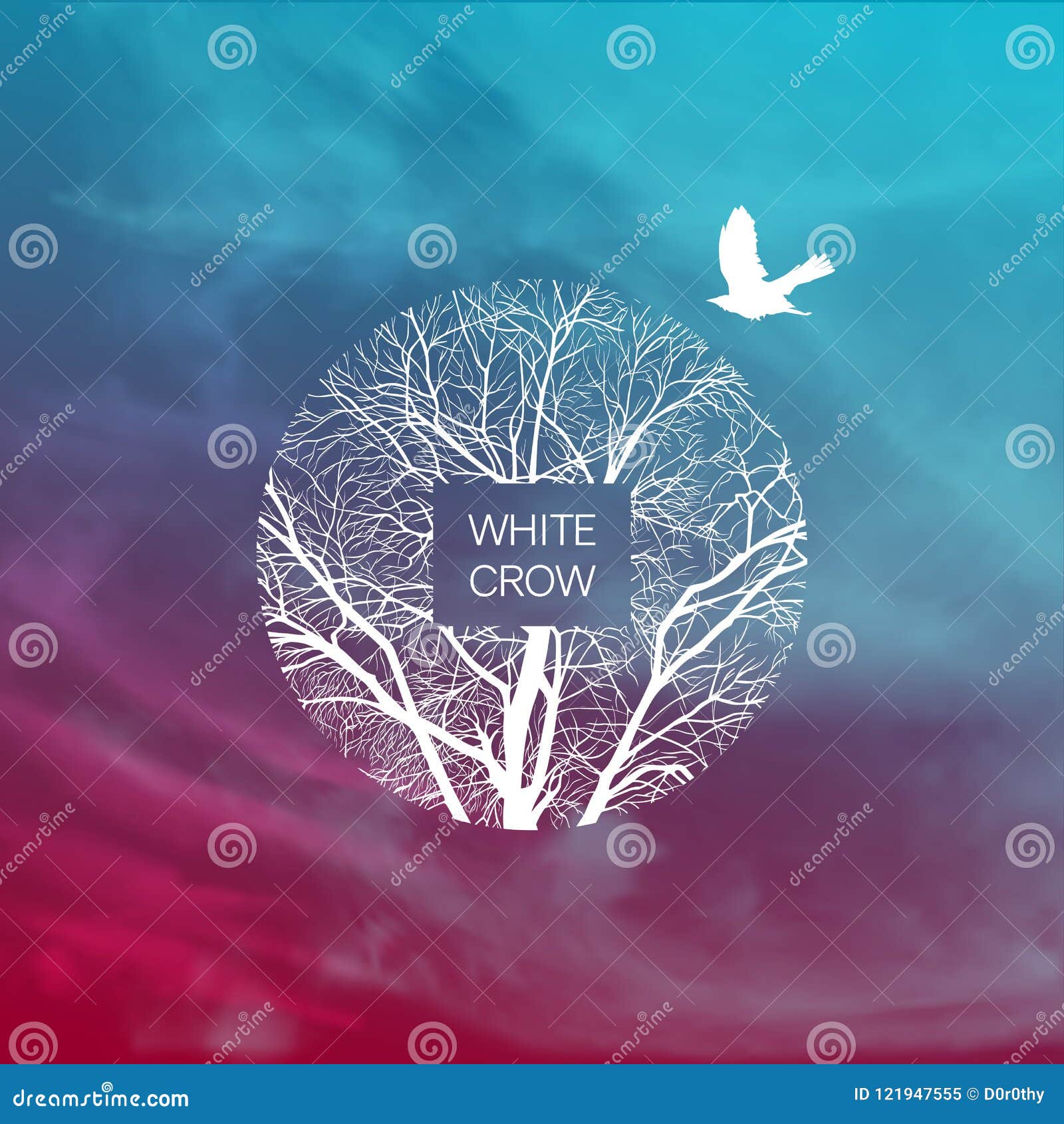 With crow banner stock vector. Illustration of crow - 121947555