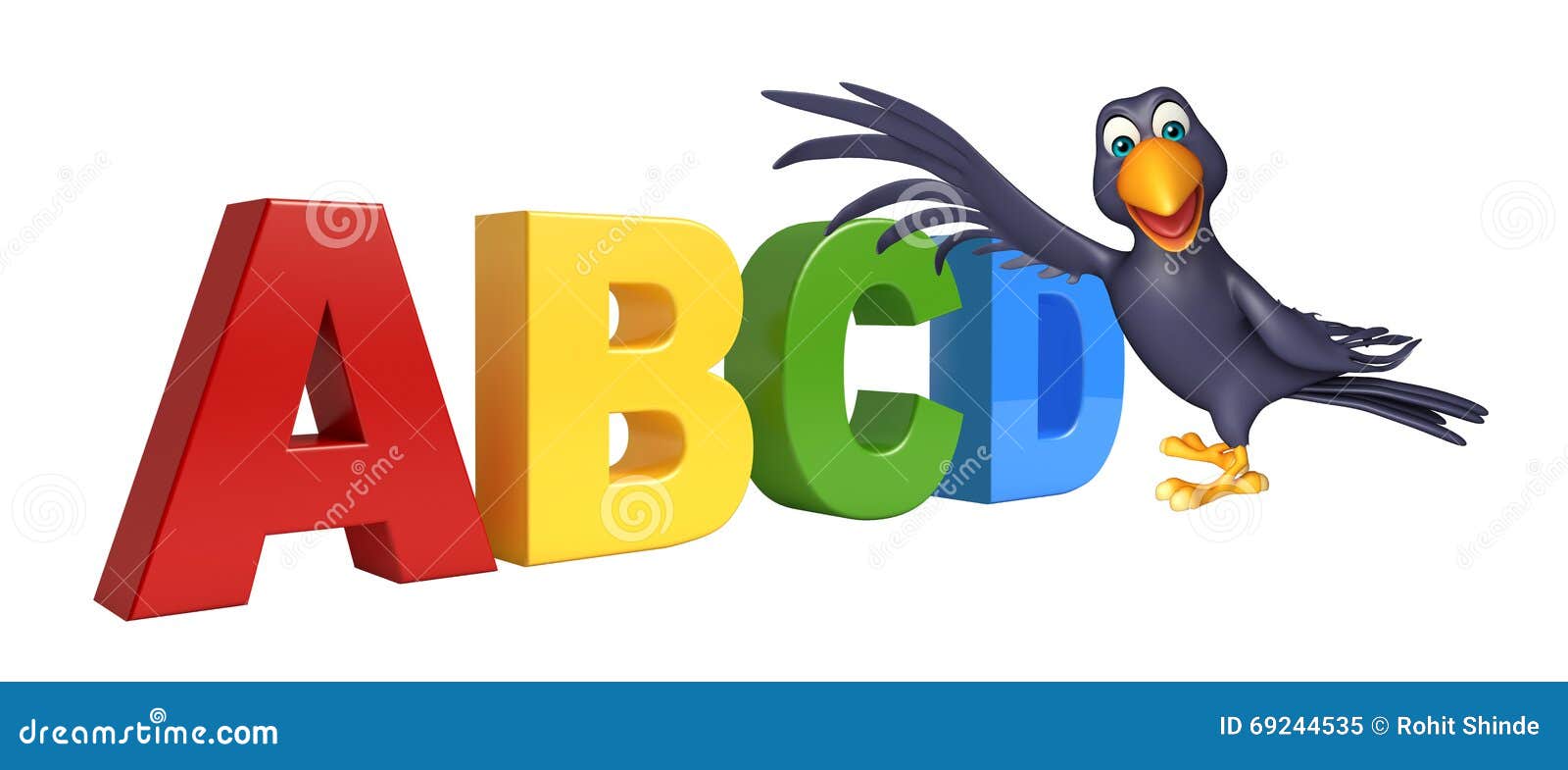 Cartoon ABCD Letters Theme 1 Vector Illustration | CartoonDealer.com ...