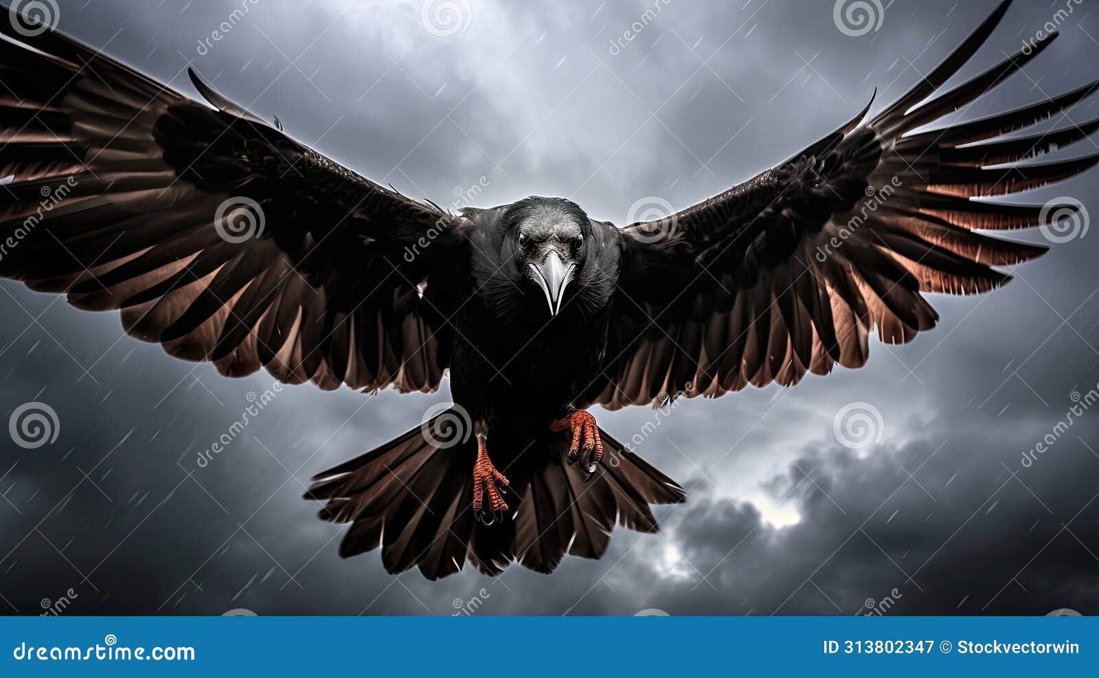 Crow dark birds stock illustration. Illustration of eerie - 313802347