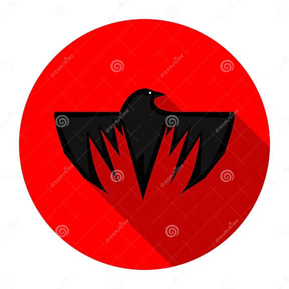 Crow icon stock vector. Illustration of gothic, nature - 82209355