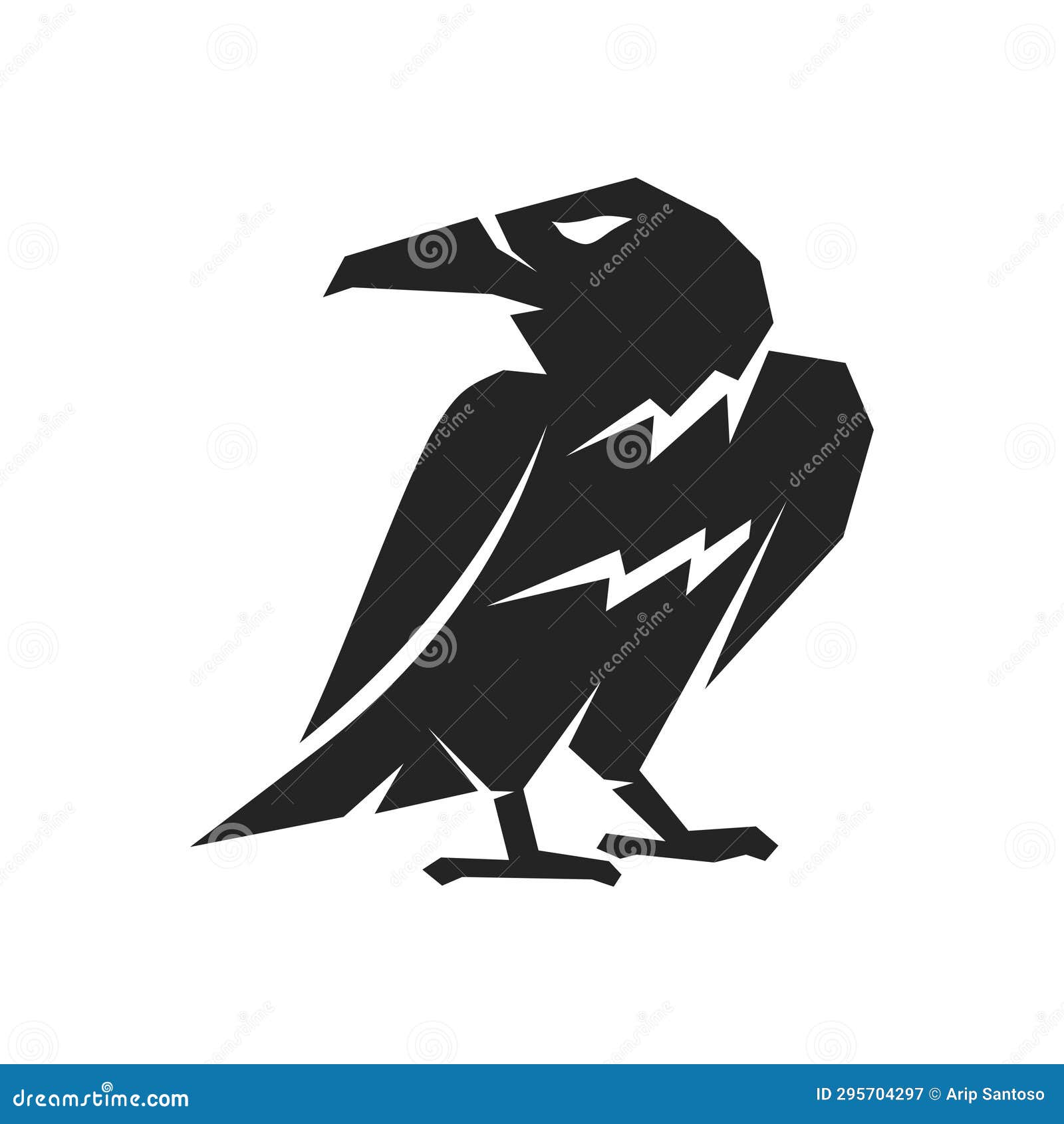 Crow Logo Template Isolated. Brand Identity. Icon Abstract Vector ...