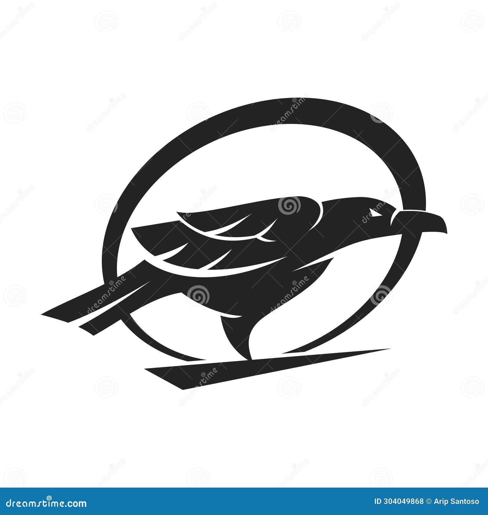 Crow Logo Template Isolated. Brand Identity. Icon Abstract Vector ...